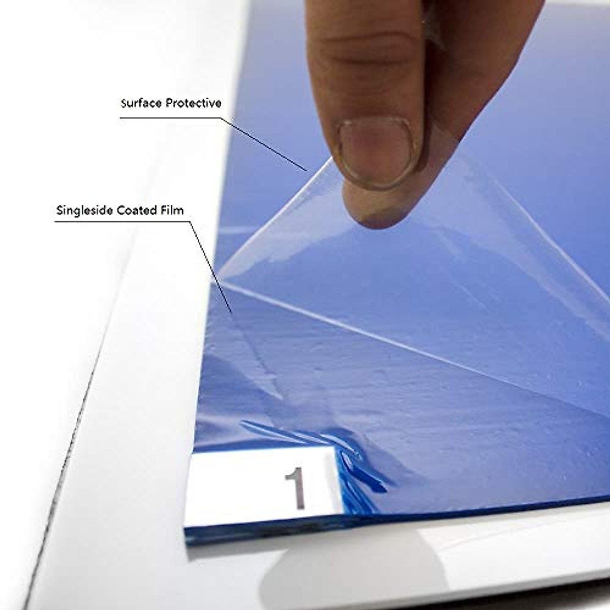 3 mats/Box, 30 Layers per mat, 18" x 36", 4.5 C Blue Sticky mat, Cleanroom Tacky Mats/PVC Sticky Mats/Adhesive Pads, Used for Floor (for Home/Laboratories/Medical Offices use)