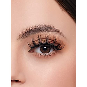 beautykaisen 8Pair 3D False Eyelashes Cross Fluffy Natural Look PACK Volume Fluffy Natural Faux Mink Lashes(3D999 DRAK PINK) 8pair-3D999 8pair-3D999 0