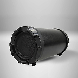 Pyle Portable Speaker, Boombox, Bluetooth Speakers, Rechargeable Battery, Surround Sound, Digital Sound Amplifier, 3.5mm Aux Input, 2.1 Channel Hi-Fi Active Stereo Speaker System in Black - PBMSPG11