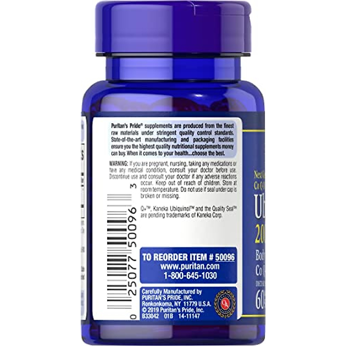 Ubiquinol 200mg, Supports Heart Health, 60 Softgels by Puritan's Pride