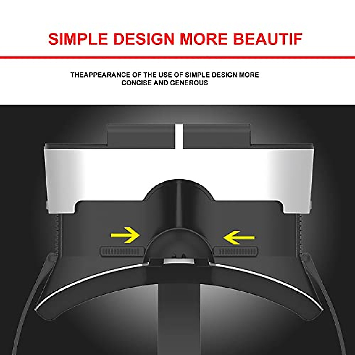 3D VR Glasses with Remote Control, Reality Glasses for Mobile Phones with Goggles Suitable for Movies with Remote Control,360 ° Panoramic Immersive Experience, Compatible with iOS& Android