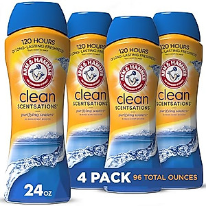 Arm & Hammer In-Wash Scent Booster, Purifying Waters, 24 oz, Pack of 4
