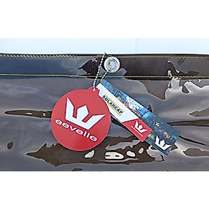 Eevelle USA Solarcap Universal Tinted Forklift Cover - Heavy Duty, Waterproof Vinyl - OSHA Compliant - Universal Fit, Sun & Rain Protection, 53"L x 45"W – Black