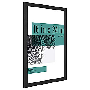 MCS Studio Gallery Frame, Black Woodgrain, 16 x 24 in, Single