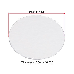 PATIKIL 38mm/1.5" Aluminum Foil Cap Liner, 150 Pack Resistant Tamper Induction Heat Sealer Sealing Liners for PE Plastic Bottle Jar Lid