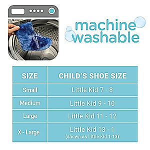 totes Girls Boys Kids Warm Soft Lightweight Washable Toddler Child Boot Slipper with Cute Animal design, Non-Slip Rubber Sole