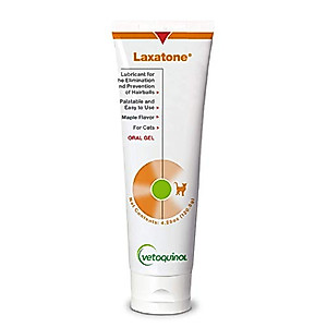 Vetoquinol Laxatone: Oral Hairball Lubricant Gel for Cats – Maple-Flavored, 4.25oz – Lubricant for Helping with Hairball Prevention & Elimination – Natural Furball Digestive Relief Support