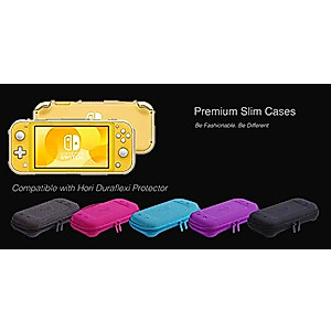 ButterFox Slim Compact Carrying Case for Nintendo Switch Lite with 19 Game and 2 Micro SD Card Holders, Storage for Switch Lite Accessories (Premium Gray)