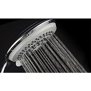 DreamSpa Luxury 36 Setting Large Showerhead and Hand-Shower Dual 3-Way-Combo by Top Brand Manufacturer (Fixed and Handheld Shower-Heads, Water-Diverter, Extra Long 6 ft Stainless Steel Shower-Hose)