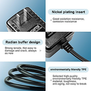 12V AC/DC Charger Power Cord Compatible for Seagate Freeagent Goflex, Backup Plus SRD0SD0, WD Western Digital, Elements Desktop, Fantom Drives, WD_Black D10, Avolusion PRO-5X External Hard Drive