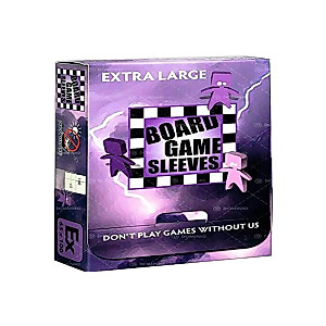 Arcane Tinman Card Sleeves – Extra Large Non-Glare 50 CT – Card Sleeves are Smooth & Tough – Compatible with The Pursuit of Happiness, Coup, Cargo Noir and More, Clear, (ART10427)