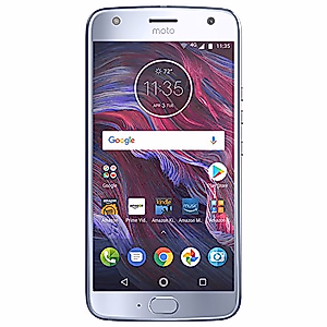 Moto X (4th Generation) - with hands-free Amazon Alexa – 32 GB - Unlocked – Sterling Blue - Prime Exclusive - with Lockscreen Offers & Ads