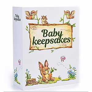 Large Baby Keepsake Box – Mother's Day, Baby Shower, Newborn Gift, New Mom, Baptism, Pregnancy, Baby Boy/Girl – Baby Milestone Box - Baby Memories & Special Moment
