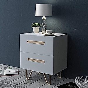 SJYDQ Nightstand, Small End Table for Bedroom, Bed Side Table with Drawers, Bedside Table Accent Table