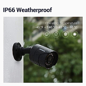 ANNKE 8CH Wired Security Camera System with 1TB Hard Drive, H.265+ Surveillance DVR and 8 x 1080p HD IP66 CCTV Camera, 100 ft Night Vision with Smart IR, Easy Remote Access, Motion Detection