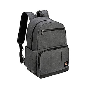 Dickies Journeyman Backpack Classic Logo Water Resistant Casual Daypack for Travel Fits 15.6 Inch Notebook (Charcoal)