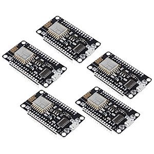 AITIAO 5Pcs ESP8266 NodeMCU LUA CH340 ESP-12E WiFi Internet Development Board 4M Flash Serial Wireless WiFi WLAN Module New Version Compatible with MicroPython