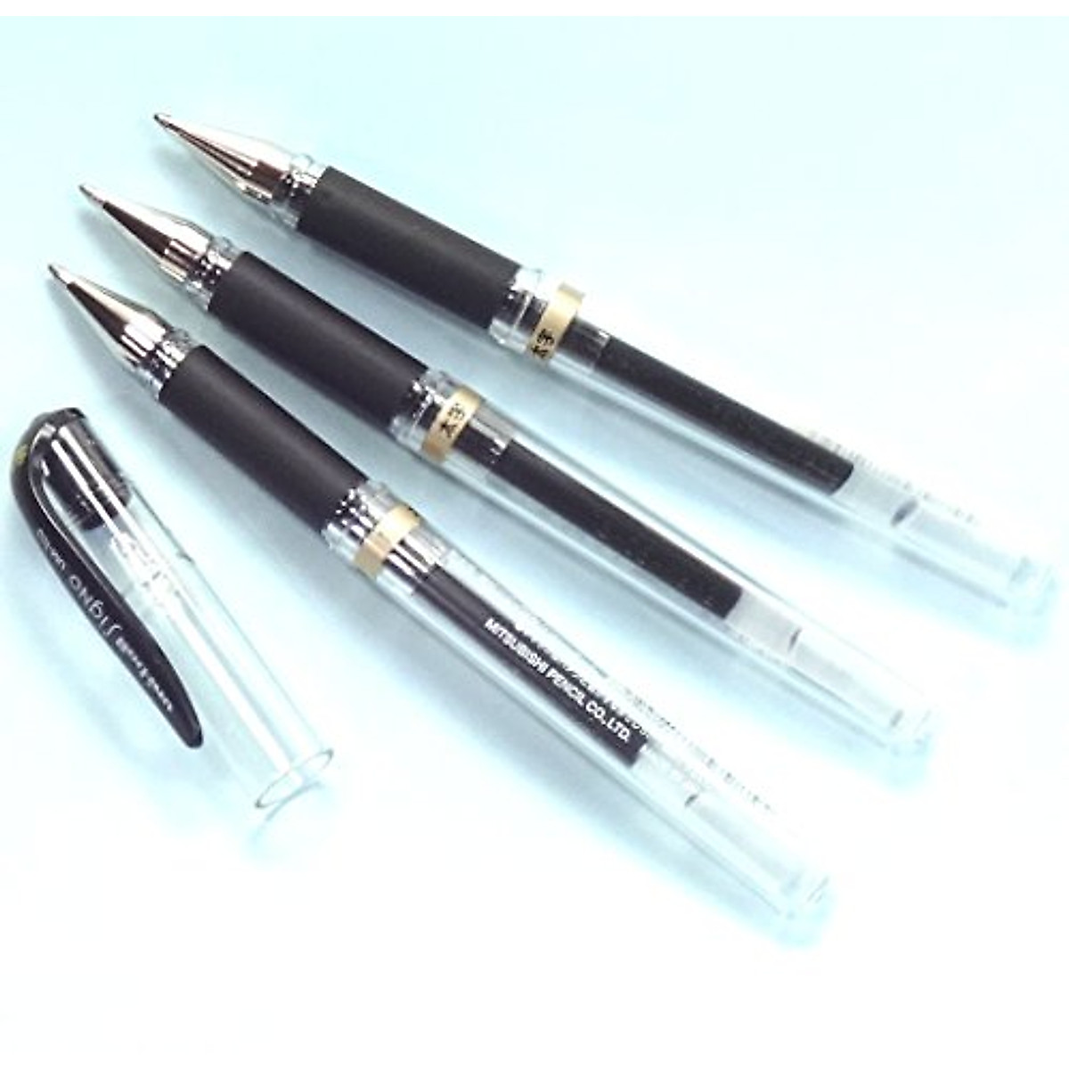 Uni-Ball Signo Broad Point Gel Impact Pen Black Ink (UM153.24), 3 pens + Refill (UMR10.24)×3 Packs/total 3 Refills Set (Japan Import)