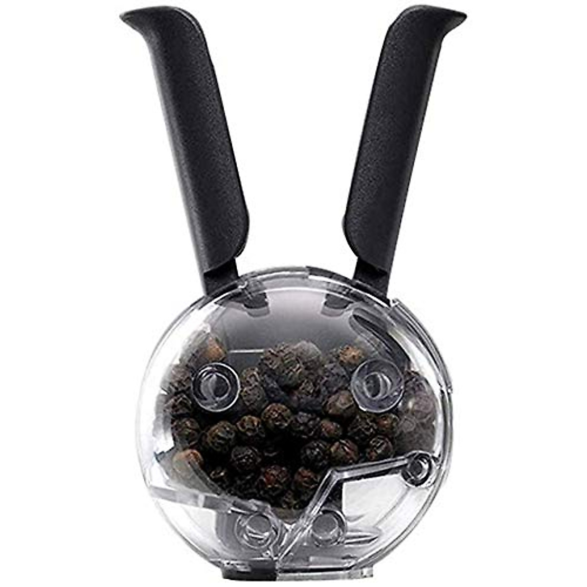 Salt and Pepper Grinder Manual Spice Grinder Multifunctional Kitchen Tools Black Rabbit Ears Design Abrader,Not Mini