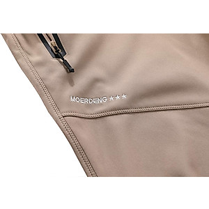 MOERDENG Men's Soft Shell Waterproof Winter Snow Ski Snowboarding Pants Fleece Cargo Hiking Pants
