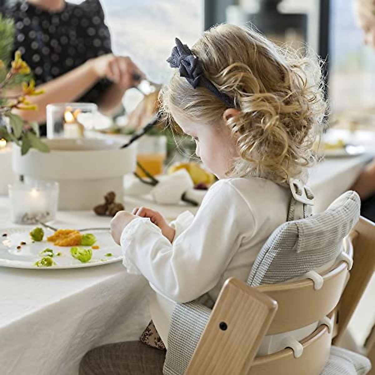 Stokke Tripp Trapp Classic Cushion, Nordic Grey - Pair with Tripp Trapp Chair & High Chair for Support and Comfort - Machine Washable - Fits All Tripp Trapp Chairs