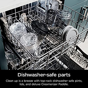 Ninja NC501 CREAMi Deluxe 11-in-1 Ice Cream & Frozen Treat Maker for Ice Cream, Sorbet, Milkshakes, Frozen Drinks & More, 11 Programs, with 2 XL Family Size Pint Containers, Perfect for Kids, Silver