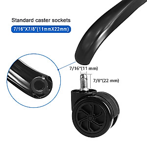 Frassie 28 Inch Office Chair Metal Base Replacement Heavy Duty 2500 Lbs Universal Computer Chair Base Part with 5 Casters