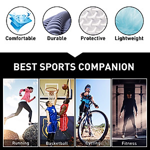 COOLOMG Compression Leg Sleeves White M