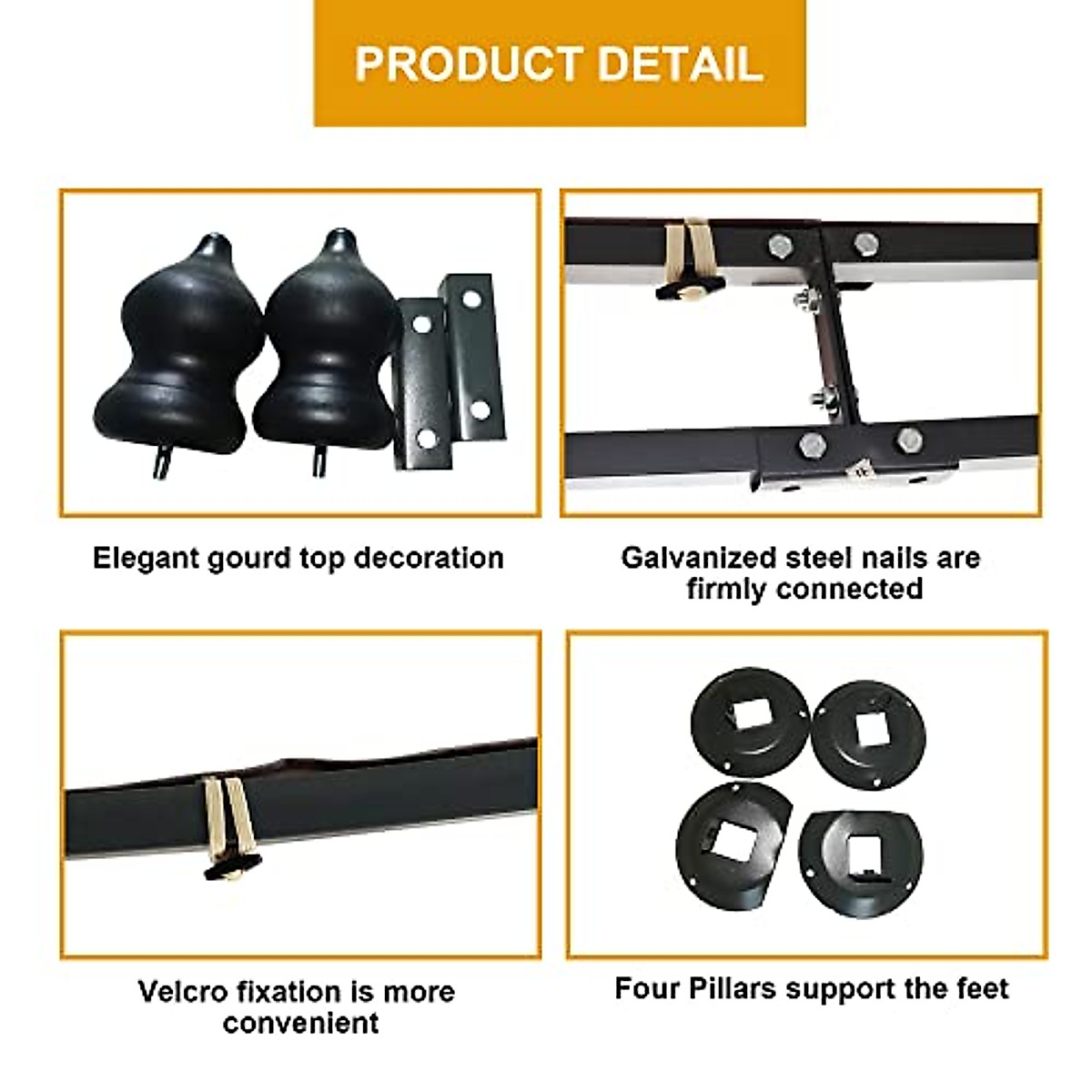 Aweather Metal Pergola Gazebo for Patio Backyard,Sun Shade Shelter for Porch Party,Garden,Grill Gazebo(Beige)