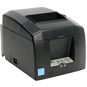 Star Micronics TSP654IICLOUDPRNT USB / Ethernet (LAN) Thermal Receipt Printer with CloudPRNT, Cutter, and External Power Supply - Gray (Renewed)