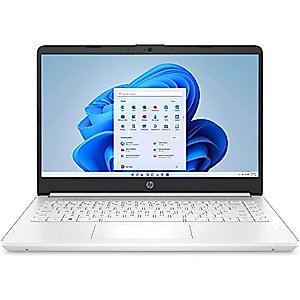 2022 Newest HP Stream 14" HD Display, Intel Celeron N4120 Processor, 4GB Memory - 64GB eMMC ,WiFi ,Bluetooth, Type-C, 802.11AC Snowflake White (Renewed)