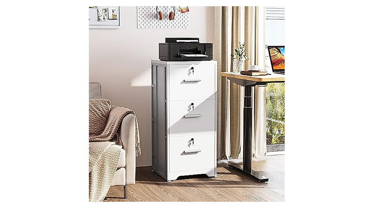 AODK Fully Assembled Filing Cabinet for Home Office