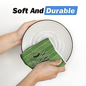 Artoid Mode Rugby Field Helmet Football Kitchen Towels Dish Towels, 18x26 Inch Seasonal Decoration Hand Towels Set of 4