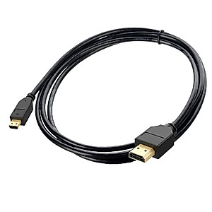 Synergy Digital HDMI Cable Compatible with Panasonic Lumix DC-FZ80 Digital Camera AV/HDMI Cable 5 Foot High Definition Micro HDMI (Type D) to HDMI (Type A) Cable