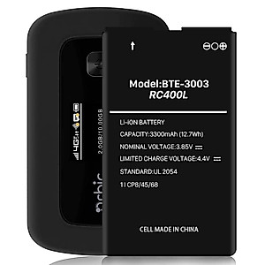 SHENMZ BTE-3003 Battery, (Upgraded) 3300mAh High Capacity Replacement Battery for Verizon Orbic Speed Mobile Hotspot RC400L BTE-3003
