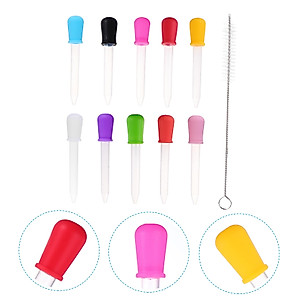 CHILDWEET 10pcs Dropper Medicine Pacifier Crafts Projects Liquid Food Training Feeder Milk Dispenser Fluid Liquid Pipettors Essential Oils Pipettes Child Medicine Dispenser