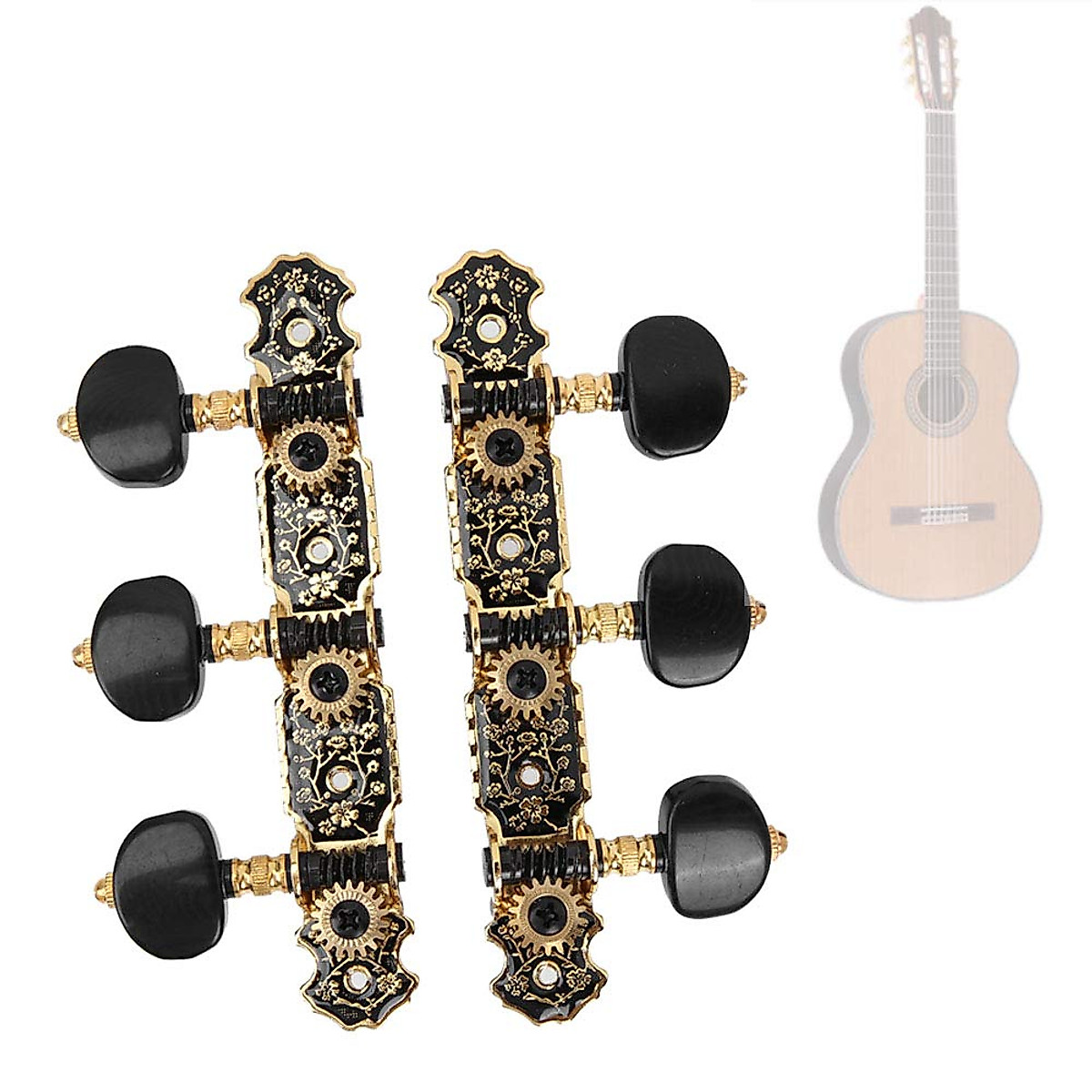 Acoustic Guitar Guitar Machine Heads Tuning Keys Pegs 1:18 Tuners Machine Heads Replacement 3L3R