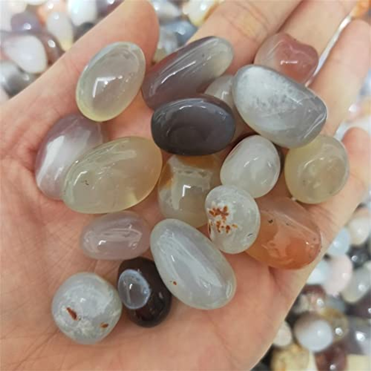 BAWHO Natural Quartz Crystal 100g Natural Carnelian Crystal Gravel Agate Stones Planting Aquarium Fish Tank DIY Material Home Office Decor QINTINYIN (Size : 100g)