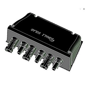 Sonali Solar 3 Port Cable Entry Gland Box, RV roof Waterproof ABS Entry housing for Solar Panels Installation on RV Marine Boat Yacht Roof | Roof Fan Vent Port Cap