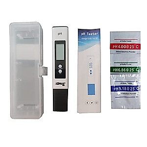 Divolight Water Tester PH Meter, Digital PH Meter 0.01 PH High Accuracy Water Quality Tester with 0-14 PH Measurement Range for Household Drinking, Pool and Aquarium Water PH Tester Design with ATC