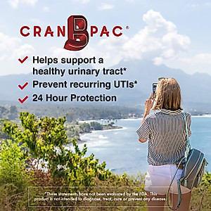 Nutritional Designs Cran-B-PAC Cranberry Supplement, Urinary Tract Health for Women Cranberry Concentrate Liquid with Vitamins, UTI Prevention for Women, Natural & Non GMO, 36mg PAC, 30 Oz Bottle