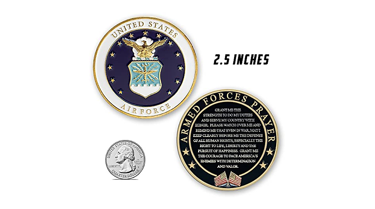 2023 US Army Armed Forces Prayer Coin Prayer Coin - Army Valor ...