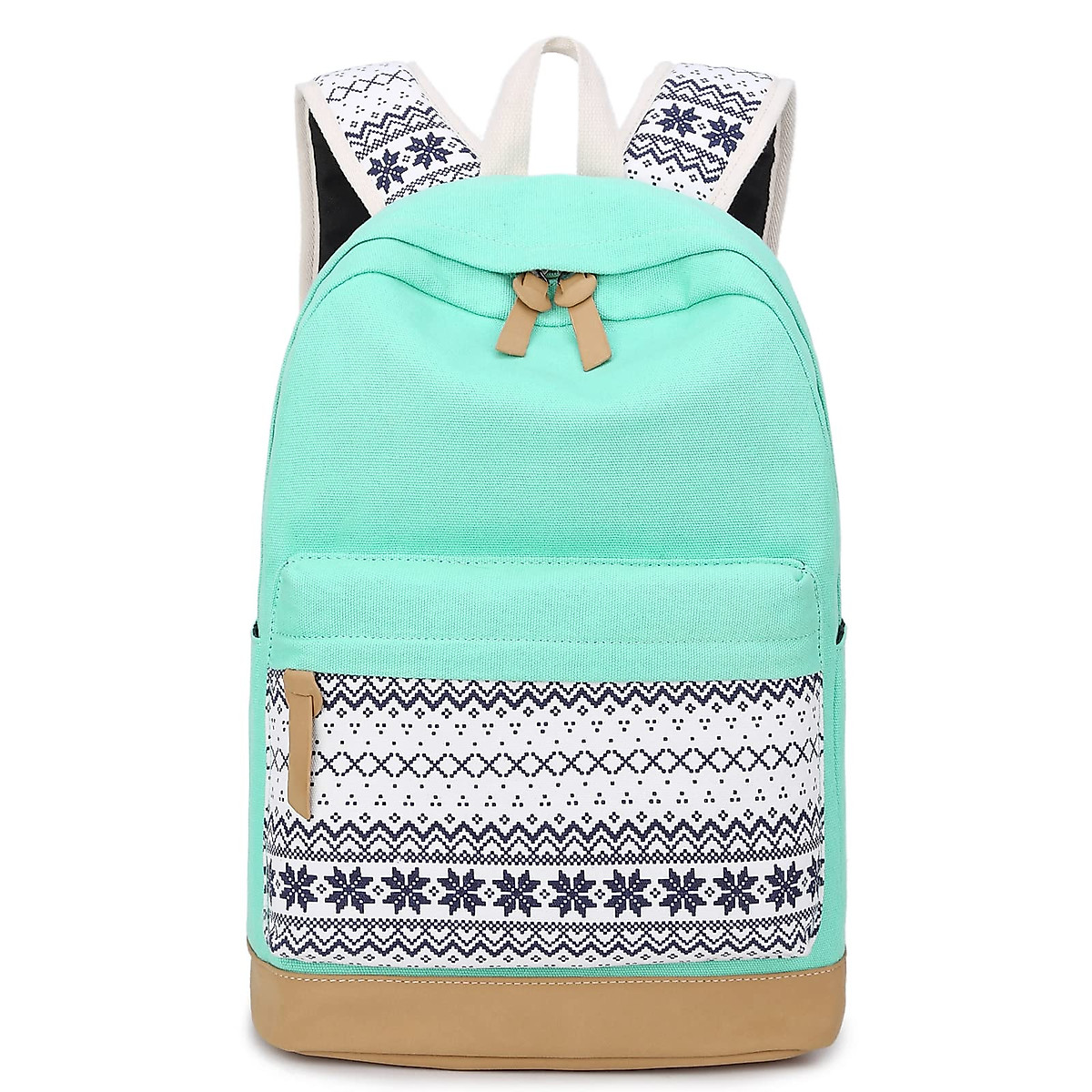 School Backpacks for Teen Girls Lightweight Canvas Backpack Bookbags Set Medium