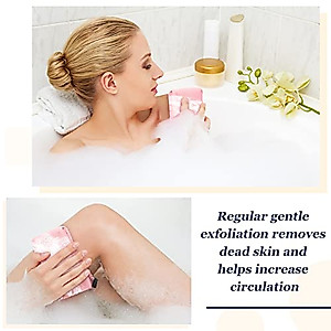 4 Pcs Bar Soap Pouch Soap Savers Exfoliating Net Soap Coarse Mesh Soap Bag Loofah Body Scrubber Hanging Rope Bags Exfoliator for Bath Shower for a Deeper Scrub and Lather