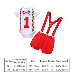 Circus 1st Birthday Outfit Baby Boy Carnival Theme Birthday Outfit Caterpillar Birthday Outfit Cake Smash Suspender Romper Shorts Pants Bodysuit Circo Birthday Party Supplies Red Circus 12-18 Months