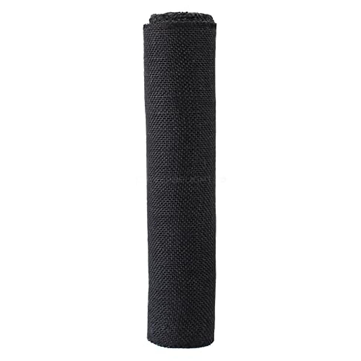 CleverDelights 12" Black Burlap Roll - Finished Edges - 5 Yards - Jute Burlap Fabric