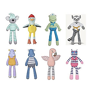 Apple Park Organic Farm Buddies - Georgia Giraffe Plush Baby Toy for Newborns, Infants, Toddlers - Hypoallergenic, 100% Organic Cotton