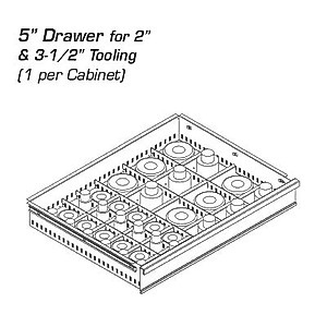 Versatility - 8 Drawer Turret Tooling Cabinet with Mobile Base, VT-22000