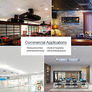 Genesis 2ft x 2ft White Antique Ceiling Tiles - Easy Drop-in Installation – Waterproof, Washable and Fire-Rated - High-Grade PVC to Prevent Breakage - Package of 12 Tiles