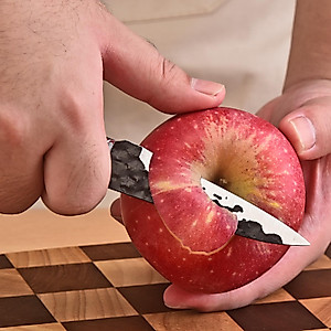 Kitchen Knife Set Non Stick Knives with Wood Storage, Serrated Steak Knife, Chef Knife, Scissors with Sharpener, 15Pcs Ultra-Sharp Cutlery Block Sets for Home & Pro Use Best Gift (Black)